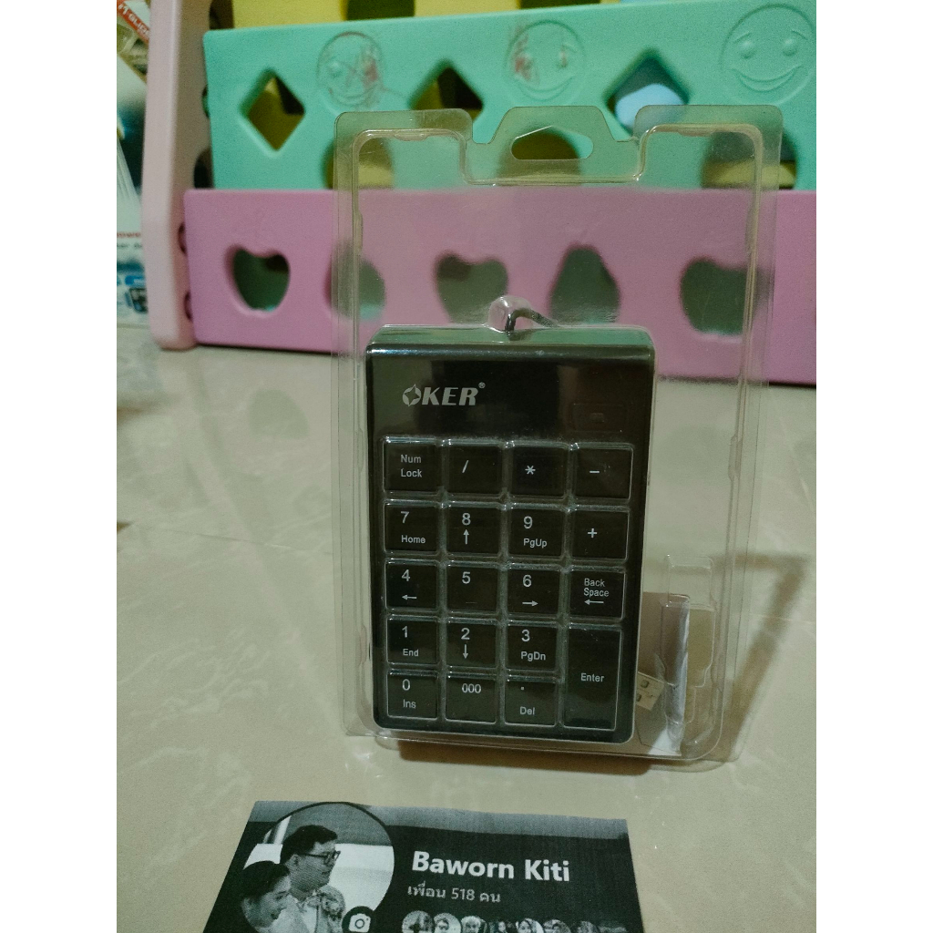 คีย์บอร์ดตัวเลข OKER Mini Keypad | Shopee Thailand