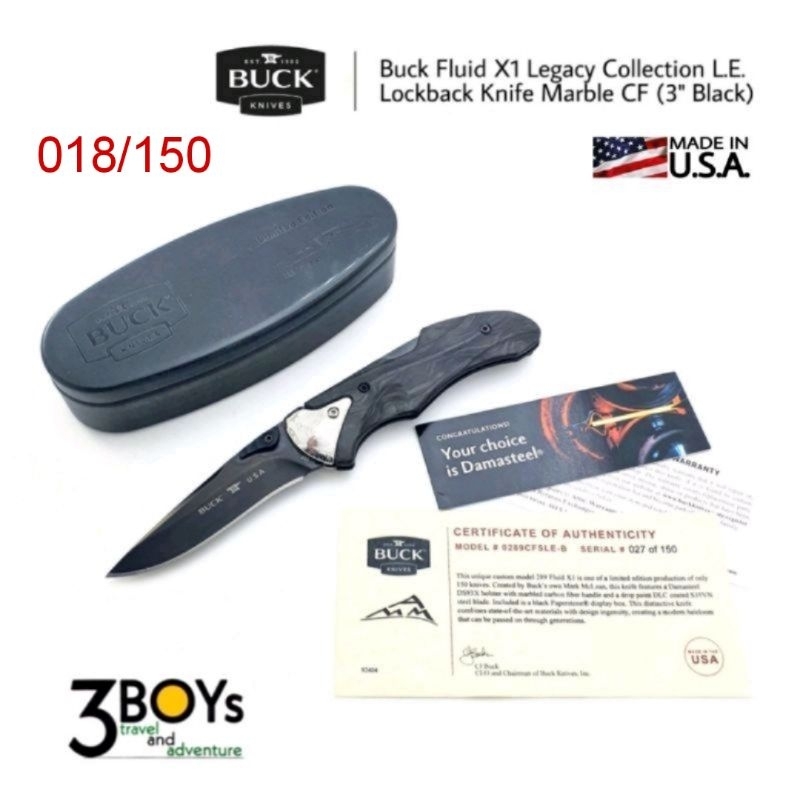 มีด Buck 289 Fluid X1 Lockback รุ่น limited ผลิตแค่150เล่ม(เล่มที่18) | Shopee Thailand