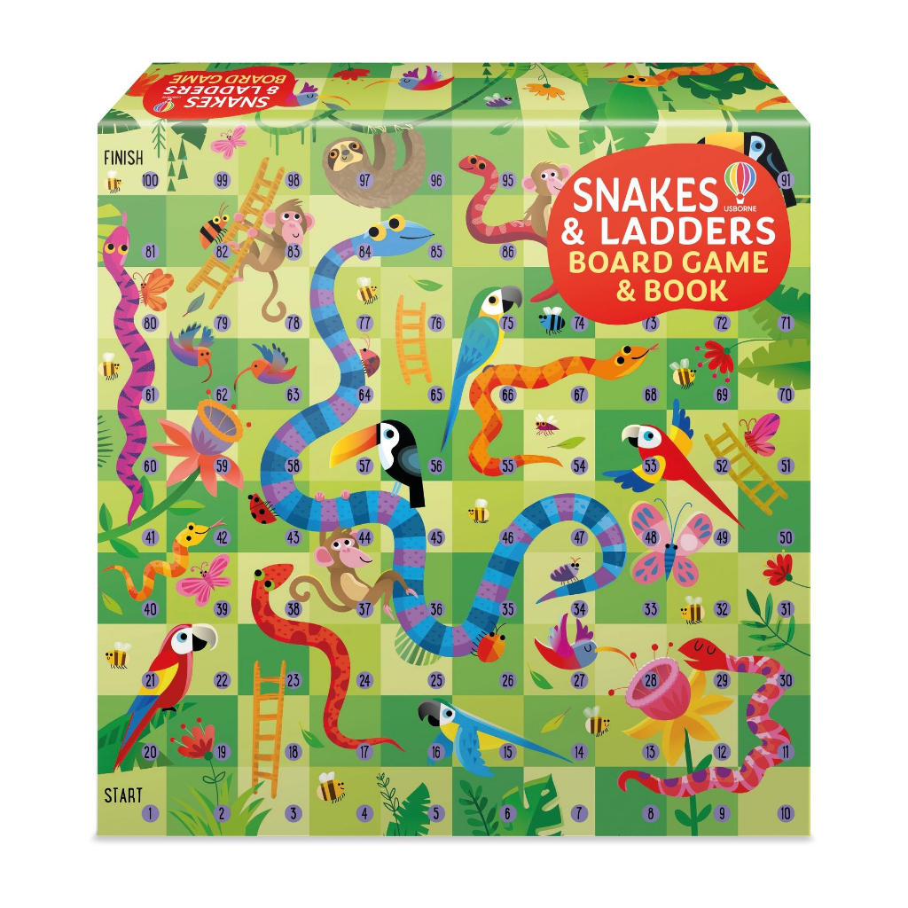 Usborne Snakes and Ladders Board Game Box Set หนังสือเด็ก บอร์ดเกม ...