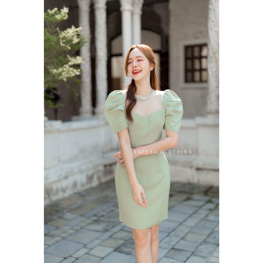 เดรสออกงาน ทำงาน DR051-1 Lady Party Dress | Shopee Thailand