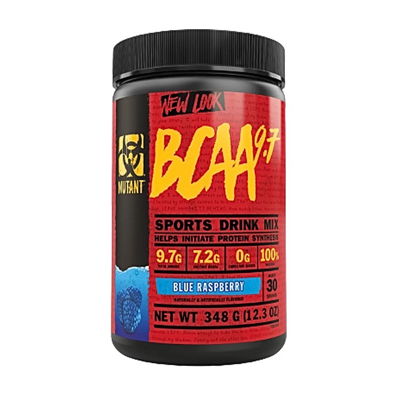 Mutant BCAA 9.7 Blue Raspberry Flavored 348g กรดอะมิโน บีซีเอเอแบบผง ...