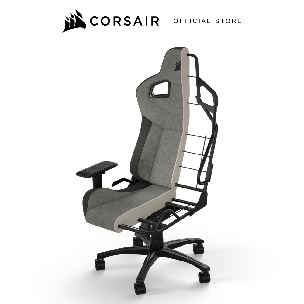 CORSAIR Chair T3 RUSH Gaming Chair — Gray/Charcoal | Shopee Thailand