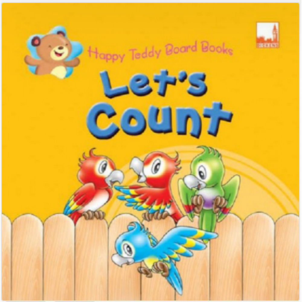 Happy Teddy Board Book - Let'S Count **สินค้ามีตำหนิตรงขอบหนังสือ ...