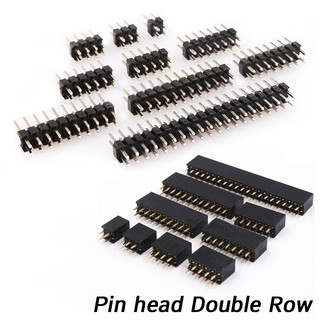 ซ็อกเก็ต แถวคู่ เมีย ผู้ จั้มเปอร์ Pin Header Female Double Row Single ...