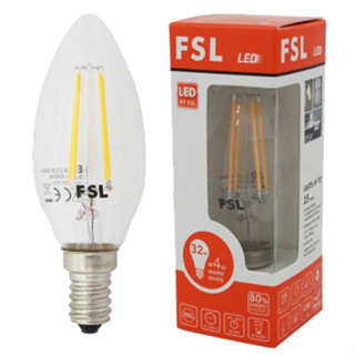 FSL หลอดไฟ LED 3W ทรงจำปา(C35) ขั้วเกลียวเล็ก E14 | Shopee Thailand