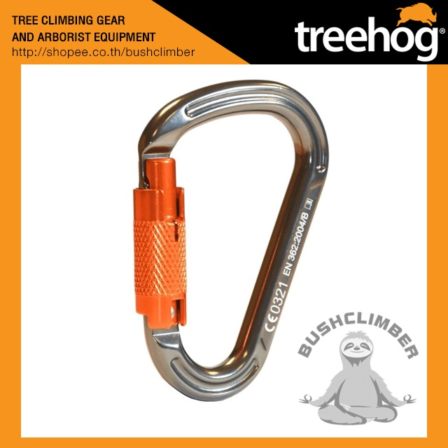 แท้จากบริษัท!! ห่วงเซฟตี้ คาราบิเนอร์อลูมิเนียม ทรงลูกแพร์ ล็อคอัตโนมัติ Treehog Carabiner HMS ...