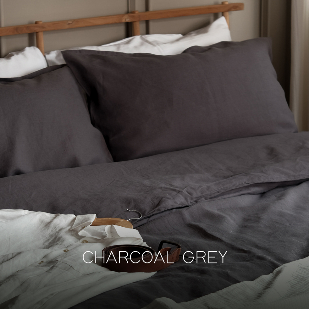 ชุดผ้าปูที่นอน / ปลอกผ้านวม / ปลอกหมอน ลินิน Solstice Home ทำจากผ้าลินิน French Flax Linen ...