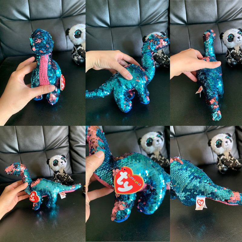 ตุ๊กตาตาโตทีวาย TY flippables plush ปักเลื่อม | Shopee Thailand