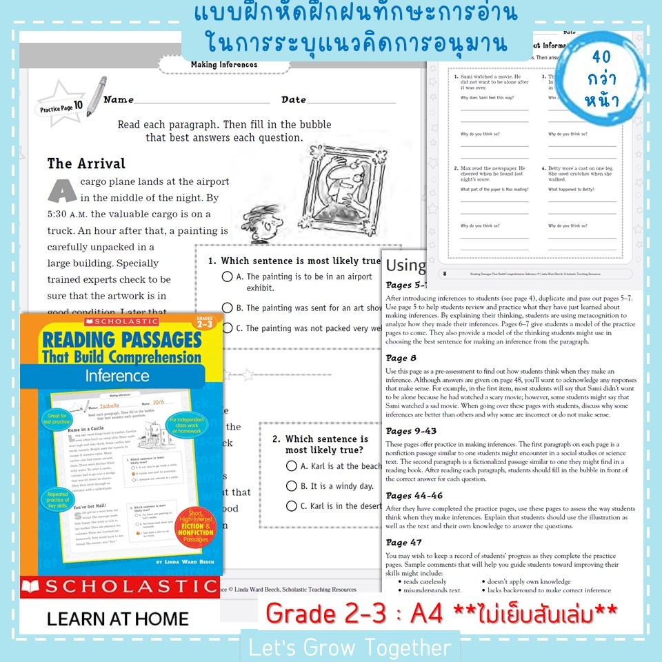 Scholastic Reading Passage that Build Comprehension Grade 2-3 with ...