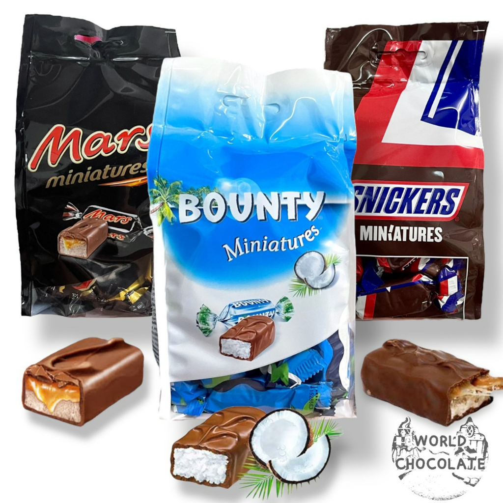 Mars , Bounty , Snickers ช็อกโกเเลตบาร์220 กรัม | Shopee Thailand