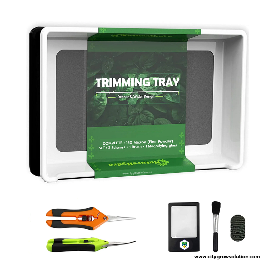 ถาดทริม Trimming Tray - กรองเคียฟ (Kief) : 150 Micron Powder ใช้สำหรับท ...