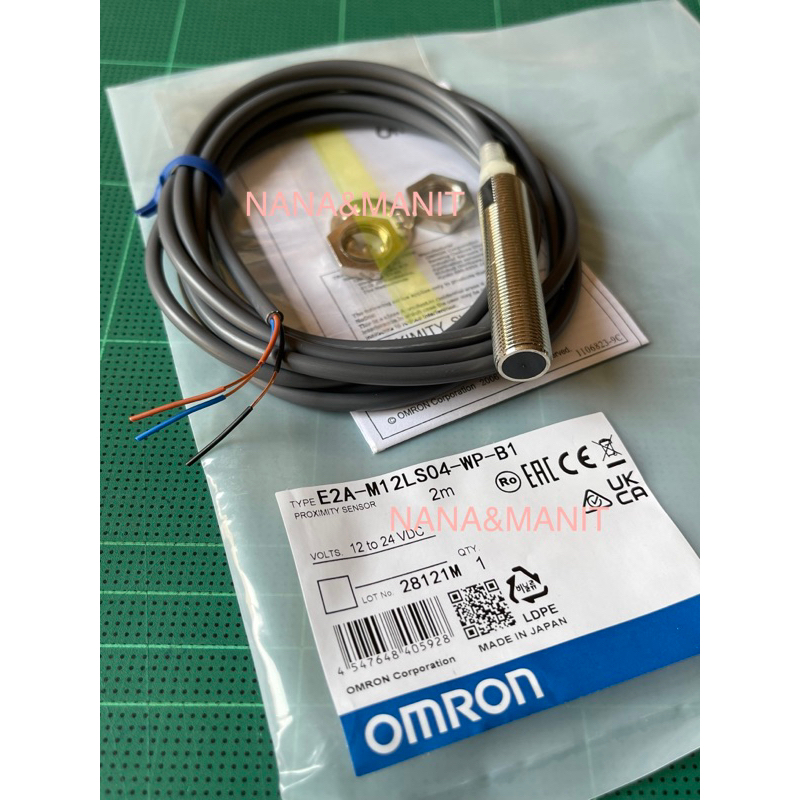 E2A-M12LS04-WP-B1 จับโลหะ หัว M12 หัวเรียบ ระยะจับ 4 MM 3 สาย PNP NO ไฟ 12-24VDC พร้อมส่งในไทย ...