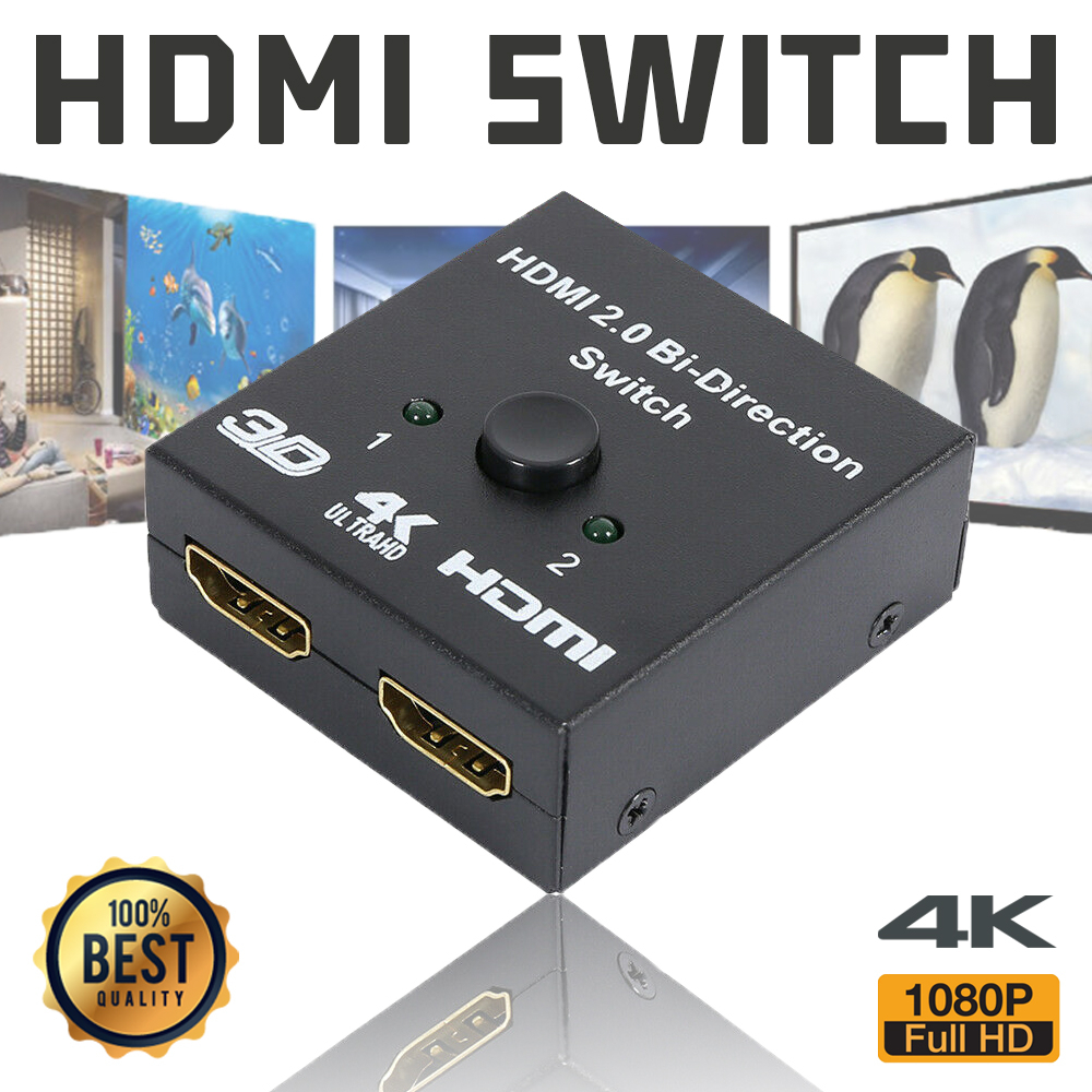 HDMI bi-Direction Smart Switcher 2 in 1 out HDMI Switch 4K Splitter 1 ...