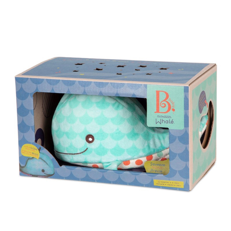 ปลาวาฬกล่อมนอน แบรนด์ B toys Glow Zzzs Whale - Glowable Soothing Whale ...