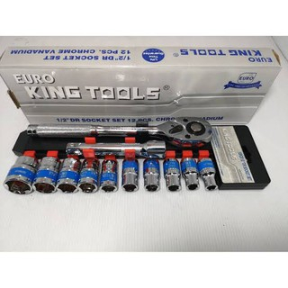 เครื่องมือช่าง Euro king tool DR SOCKET SET 12 PCS เครื่องมือช่าง Euro ...
