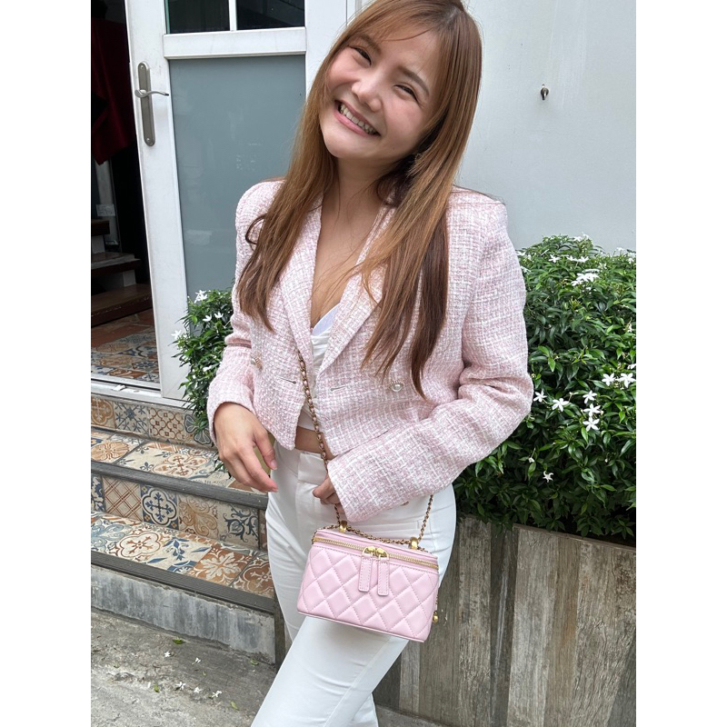 CC Lisa ใบเล็กมินิน่ารัก กระเป๋าหนังแกะ แบรนด์Lovera | Shopee Thailand