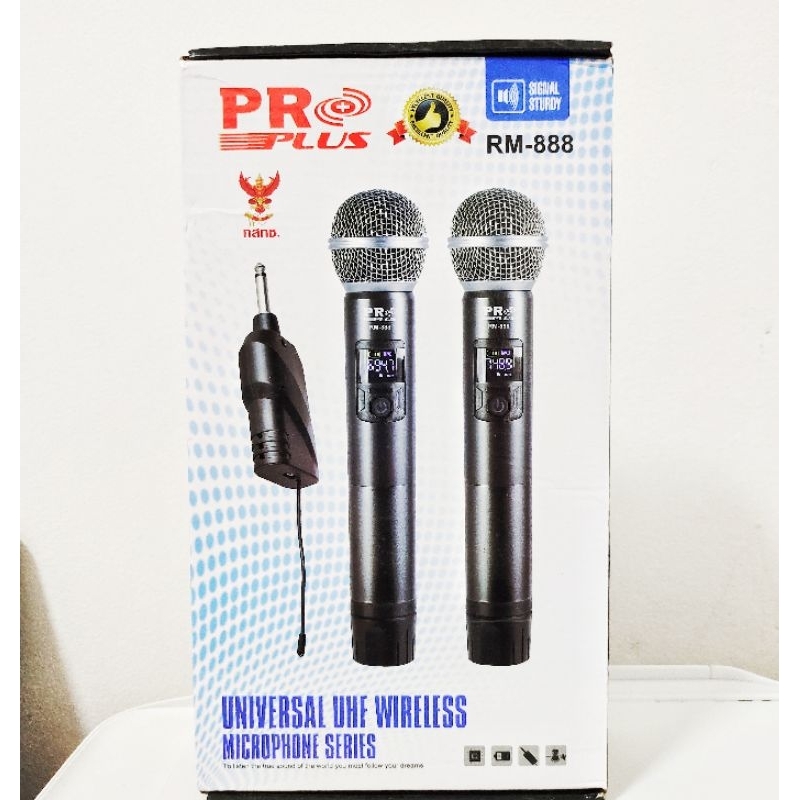 ไมค์ลอยคู่ proplus rm-888 และ rm-666 ของใหม่ ล็อตใหม่ ความถี่ใหม่ ผ่าน กสทช. | Shopee Thailand