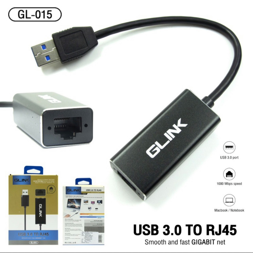 สายแปลง USB3.0 TO LAN Gigabit RJ45 Converter อุปกรณ์เชื่อมต่อ ...