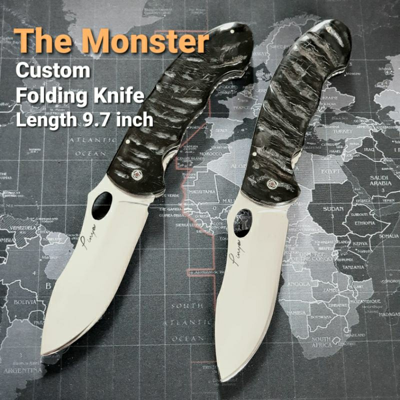 มีดพับขนาดยักษ์ Custom Knife, The Monster Knife 9.7 inch. | Shopee Thailand