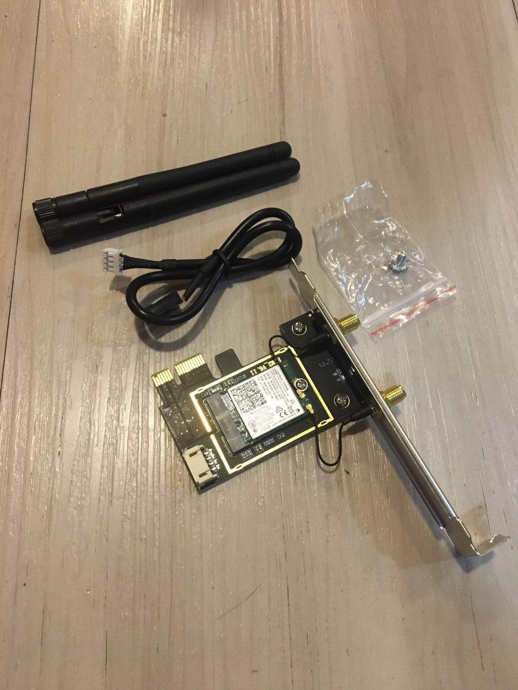 WIFI card Pci-ex1 สำหรับเครื่องPC WiFi 5G 2.4-5.0GHz Intel Dual Band ...