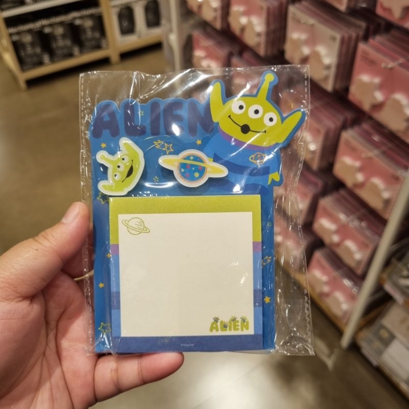 Miniso X Toy Story โพสอิท Post-it & Pin 80 sheets ทอยสตอรี่ Green Man ...