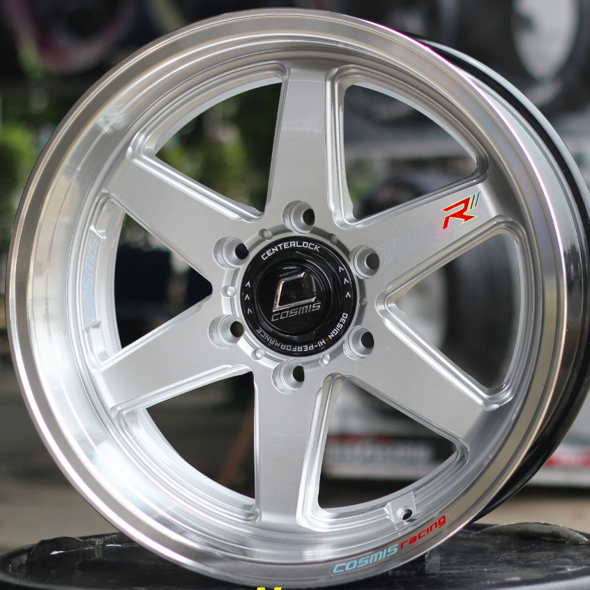 ล้อแม็กขอบ18/Cosmis Type-R Revolution /สีซิลเวอร์ขอบเงา สำหรับกระบะ ...
