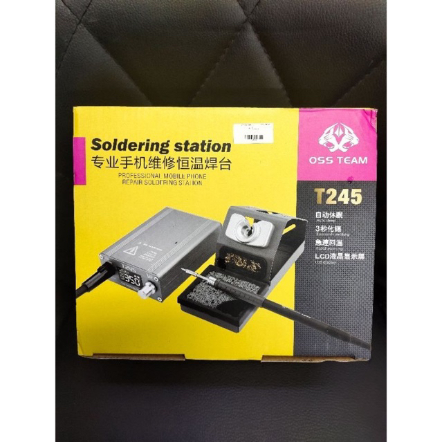 หัวแร้ง OSS T245คงที่อุณหภูมิ Soldering Station 130W 3S C245 Soldering Iron สำหรับซ่อมโทรศัพท์ ...