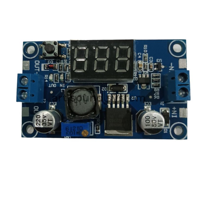 โมดูล LM 2596 Power Supply + โวลต์มิเตอร์ LED DC-DC Adjustable Step-down | Shopee Thailand