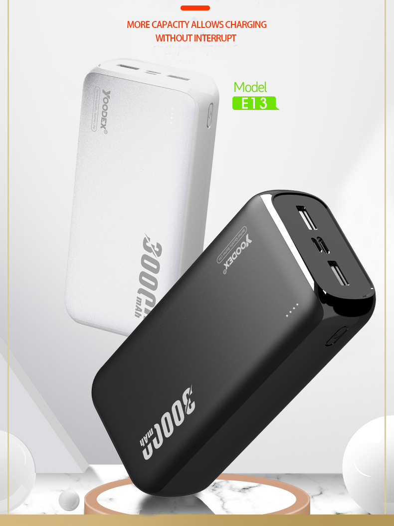 Powerbank Yoodex E13 ของแท้100% 30000mah แท่นชาร์จ พาวเวอร์แบงค์ ชาร์จ ...
