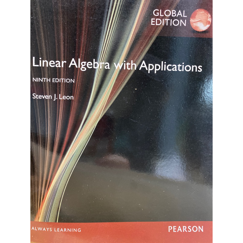 9781292070599 LINEAR ALGEBRA WITH APPLICATIONS (GLOBAL EDITION)LEON, S ...