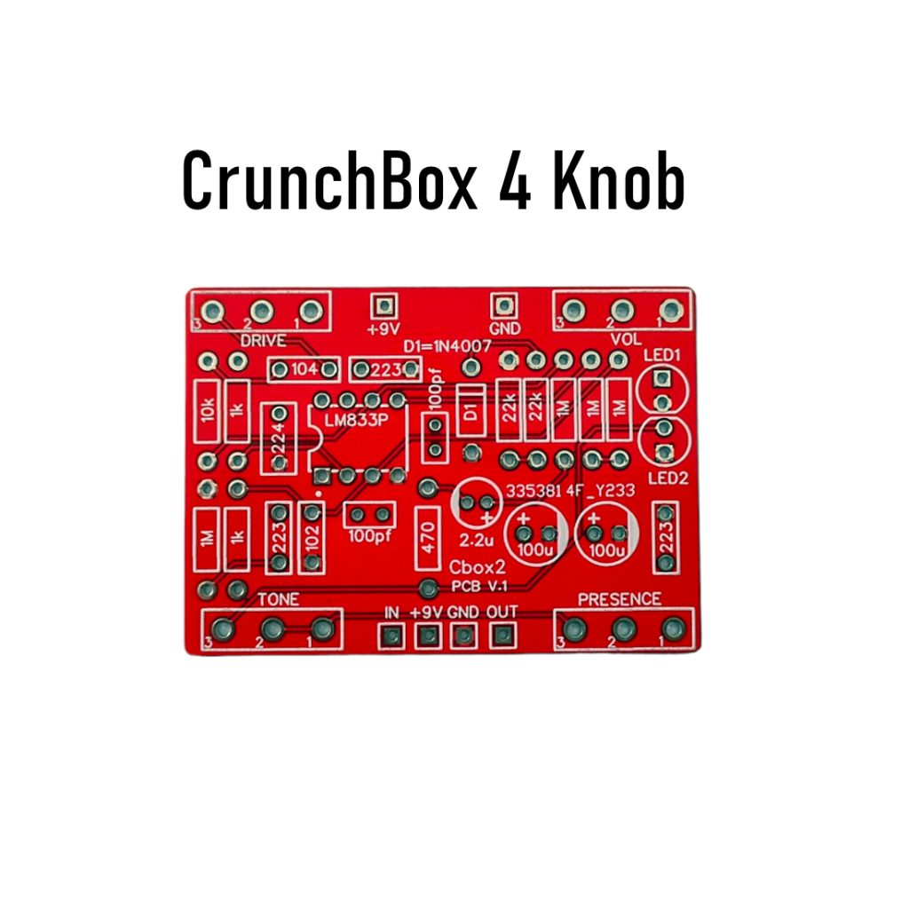 PCB Crunchbox V2 เสียง Distortion (ไม่ลงอุปกรณ์) | Shopee Thailand