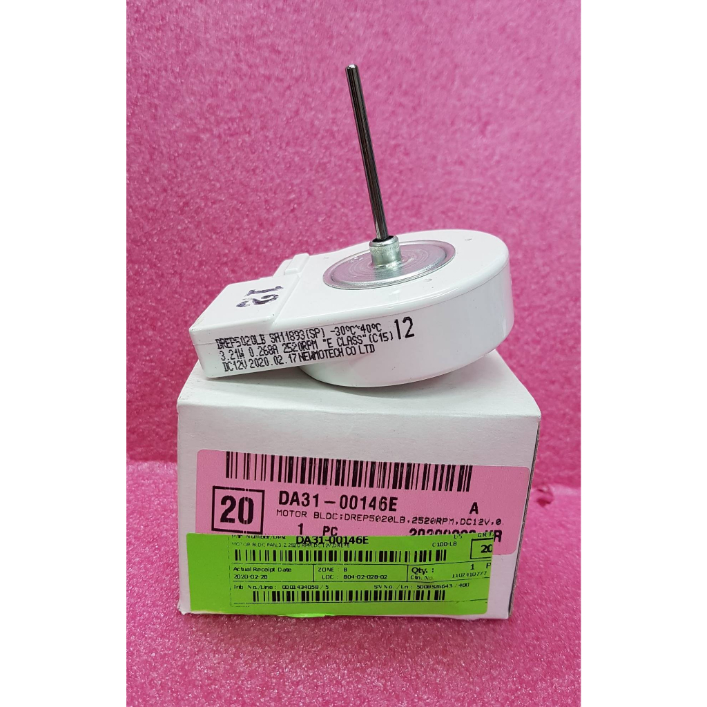 อะไหล่แท้ศูนย์/มอเตอร์พัดลมตูัเย็นซัมซุง/SAMSUNG/DA31-00146E/DA31 ...