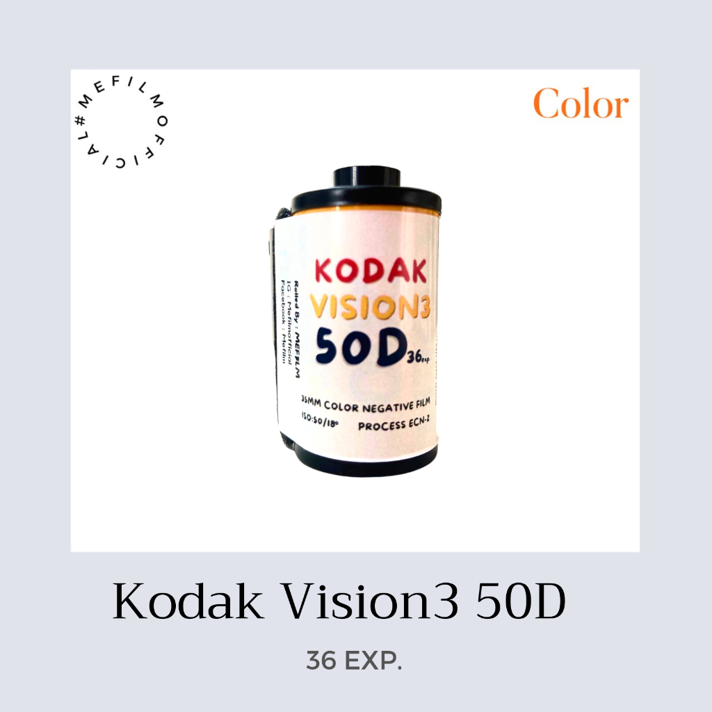 พร้อมส่ง ฟิล์มหนัง Kodak vision3 50D ฟิล์ม 135 ฟิล์มใหม่ 1ม้วน ฟิล์ม ...