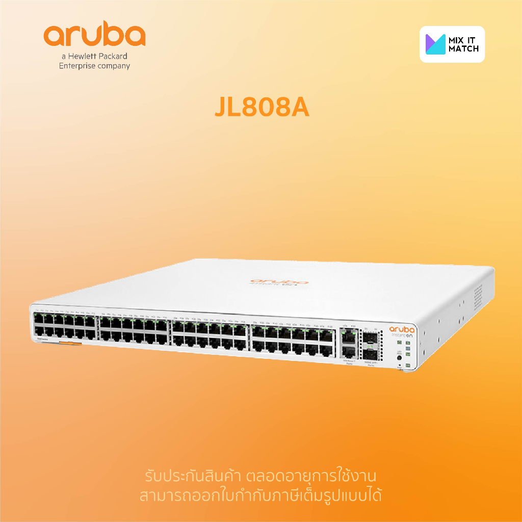Aruba Instant On 1960 48G 2XGT 2SFP+ Switch (JL808A) | Shopee Thailand