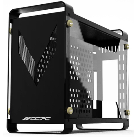 OCPC Vittoria Mini-ITX Semi-open Case Fits Mini-ITX Black / White (OC ...