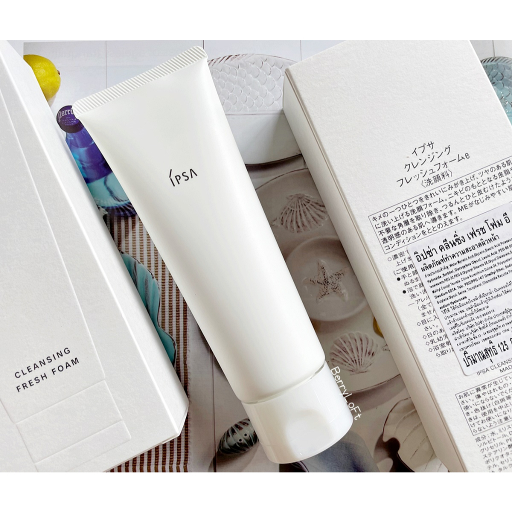 ฉลากไทย IPSA Cleansing Fresh Foam โฟมล้างหน้า แพ็คเกจรุ่นใหม่ล่าสุด ผลิตปี 2024 | Shopee Thailand