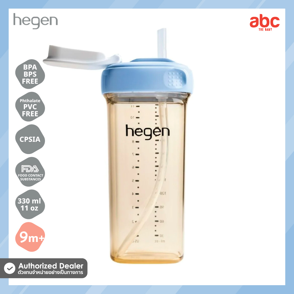 Hegen ขวดน้ำเด็ก พกพา PCTO™ 330ml/11oz Straw Cup PPSU | Shopee Thailand