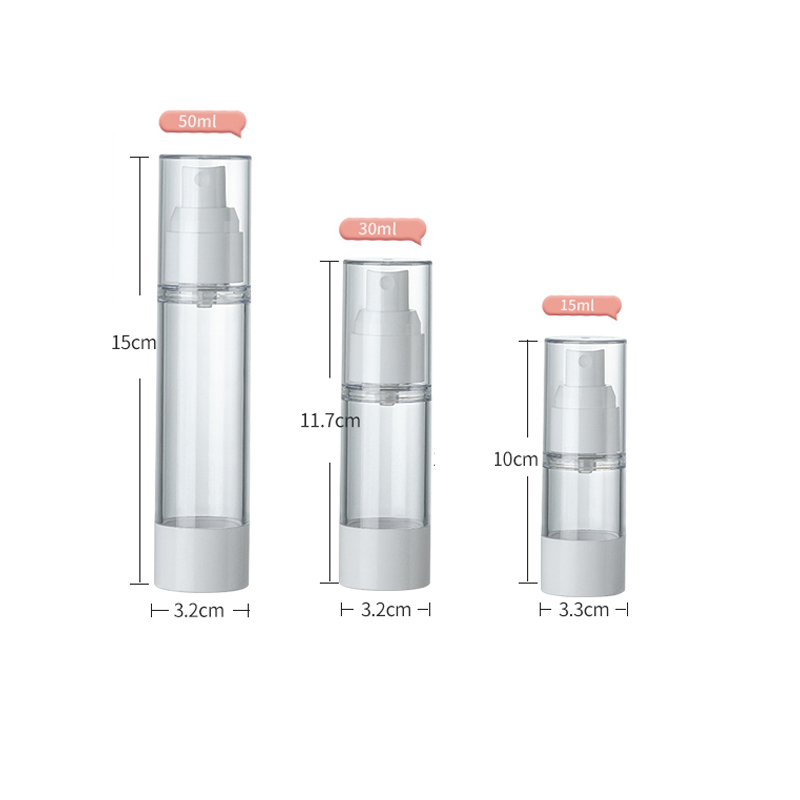 สุญญากาศ ขวดใส่โลชั่น ขวดปั๊มสูญญากาศ 15/30/50ml | Shopee Thailand