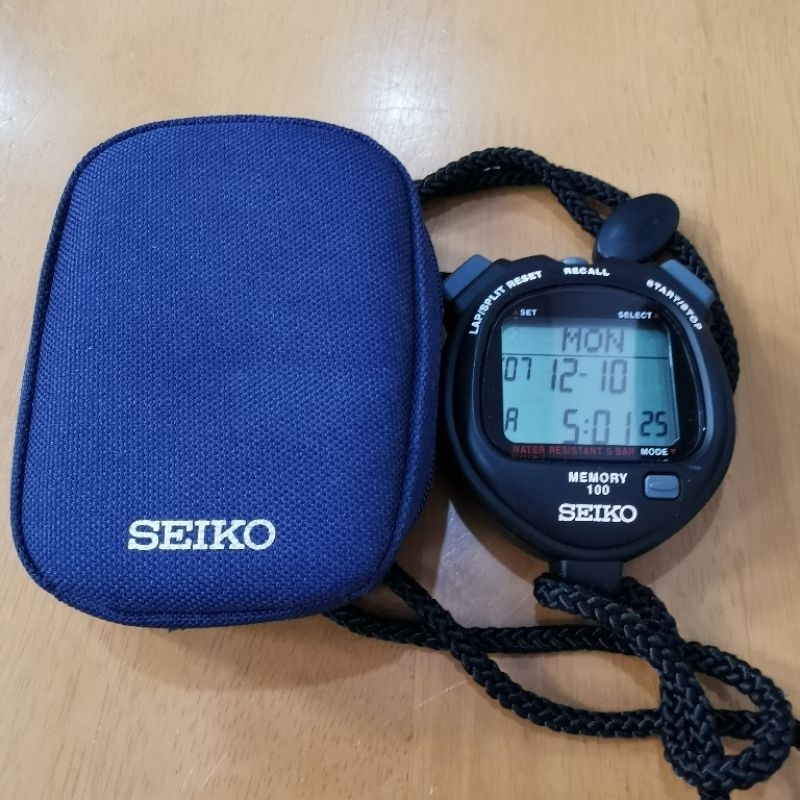 นาฬิกา จับเวลา Seiko stopwatch Memory 100 S056-4000 | Shopee Thailand