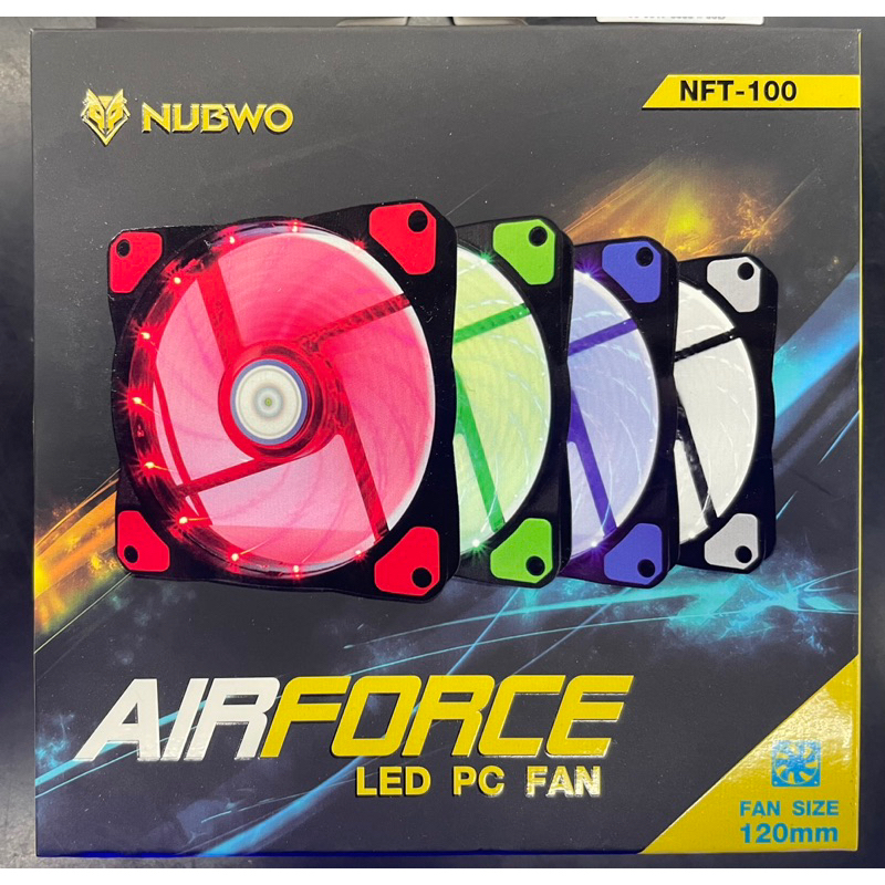 พัดลมติดเคส NUBWO Fan case 12cm AIRFORCE NFT-100 | Shopee Thailand