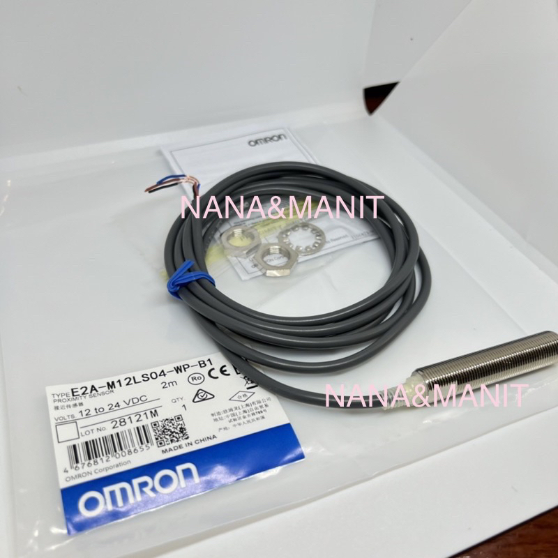 E2A-M12LS04-WP-B1 จับโลหะ หัว M12 หัวเรียบ ระยะจับ 4 MM 3 สาย PNP NO ไฟ 12-24VDC พร้อมส่งในไทย ...