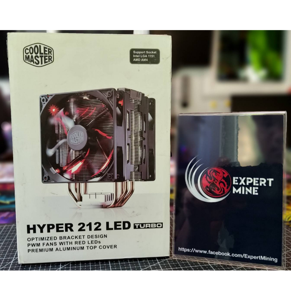 COOLER MASTER HYPER 212 LED TURBO CPU FAN INTEL LGA 1151 & AMD AM4 ...