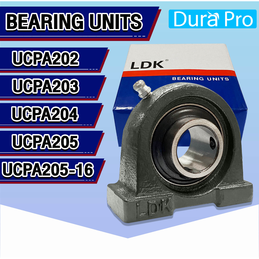 UCPA202 UCPA203 UCPA204 UCPA205 UCPA205-16 LDK ตลับลูกปืนตุ๊กตา ( BEARING UNITS ) UC + PA = UCPA ...