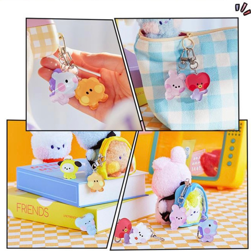 [พร้อมส่ง] พวงกุญแจ BT21 minini ACRYLIC KEY RING | Shopee Thailand