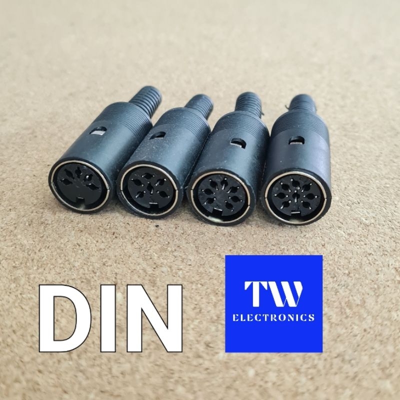 DIN connector(ตัวเมีย) DIN5ขาDIN6ขา,DIN7ขา,DIN8ขา แจ็คเยอรมันตัวเมีย ...