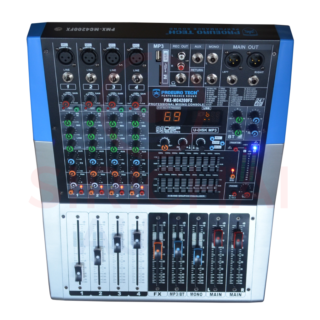 เพาเวอร์มิกเซอร์ PROEUROTECH PMX-MC4200 powermixer รุ่นใหม่ล่าสุด 200 ...