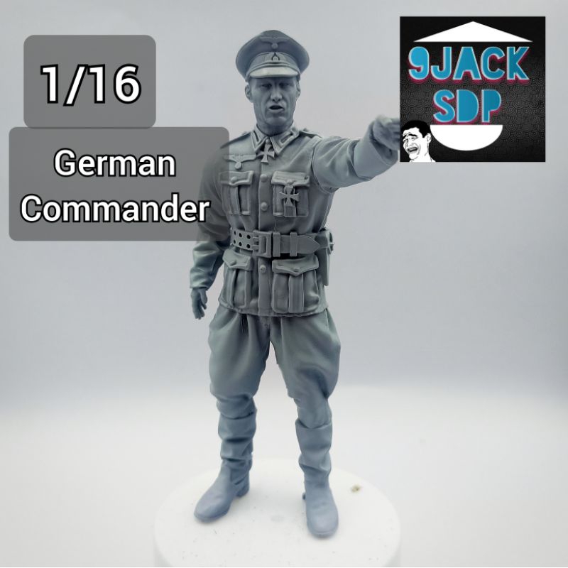 1/16 German commander ทหารฝั่งเยอรมัน สงครามโลก ฟิกเกอร์ เรซิ่น ...
