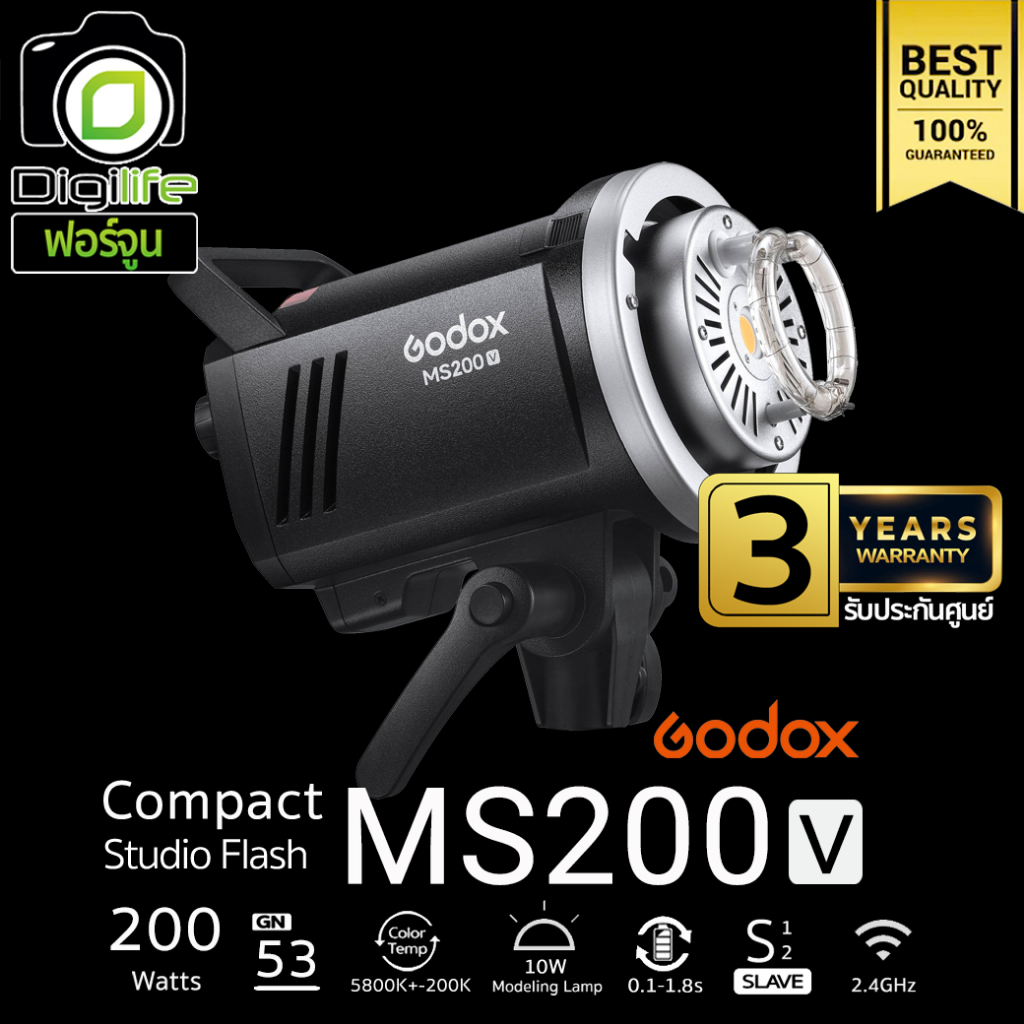 Godox Flash MS200V 200W 5800K Bowen Mount - รับประกันศูนย์ Godox ...