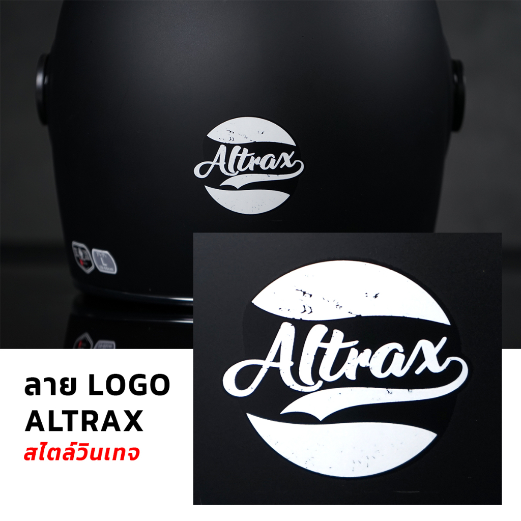Altrax หมวกกันน็อควินเทจเหล็กเต็มใบ รุ่น Vintage F ชิลด์ใส [พร้อมส่ง ...