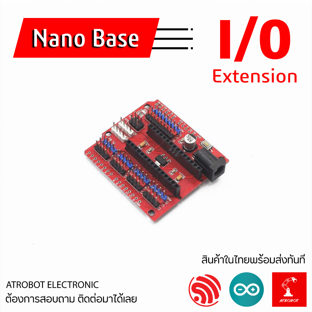Arduino Nano Expansion board base shield บอร์ดขยาย I/O V3.0 | Shopee ...